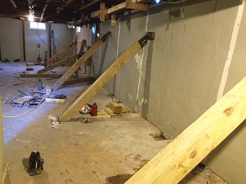 Foundation Wall Bracing - Straightening - Foundation 1 - Foundation 1